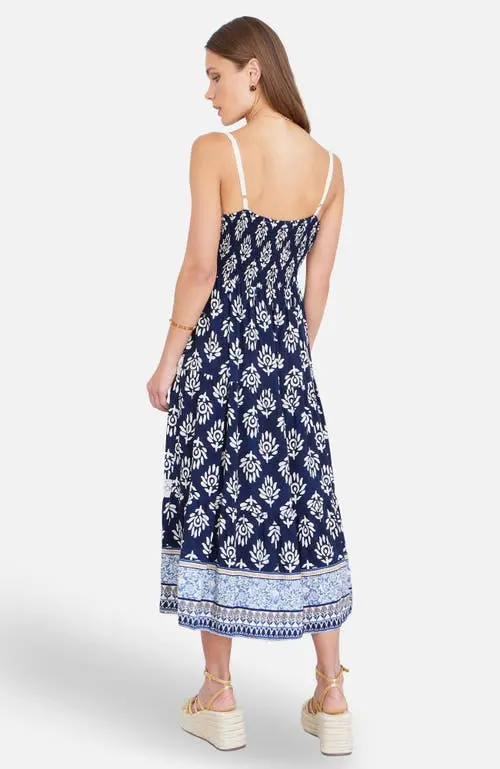 YUMI Paisley Print Midi Sun Dress