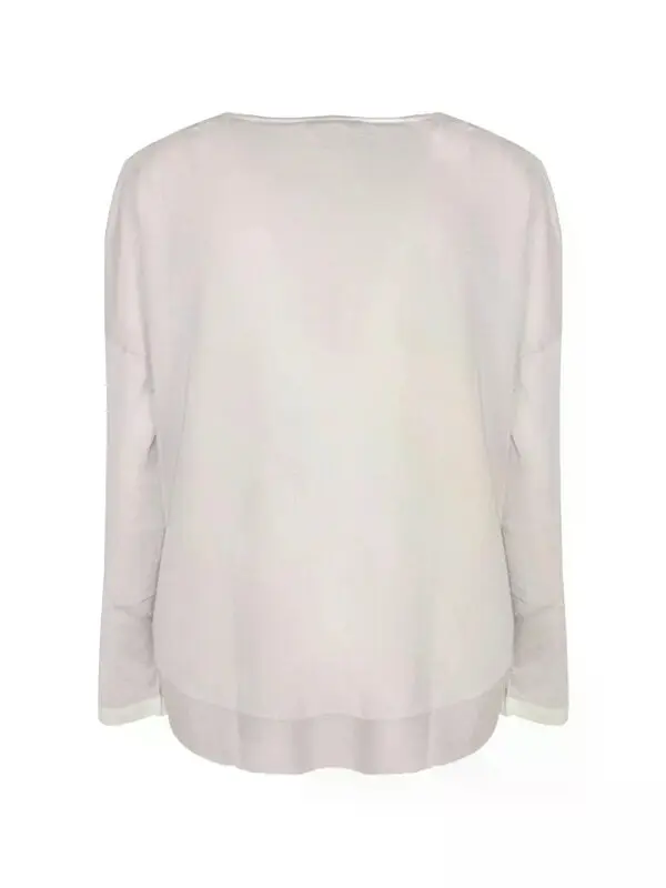 PUROTATTO Patch-pocket Round-neck Sweater