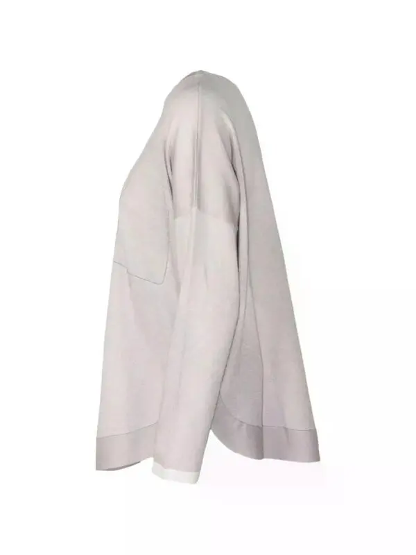 PUROTATTO Patch-pocket Round-neck Sweater