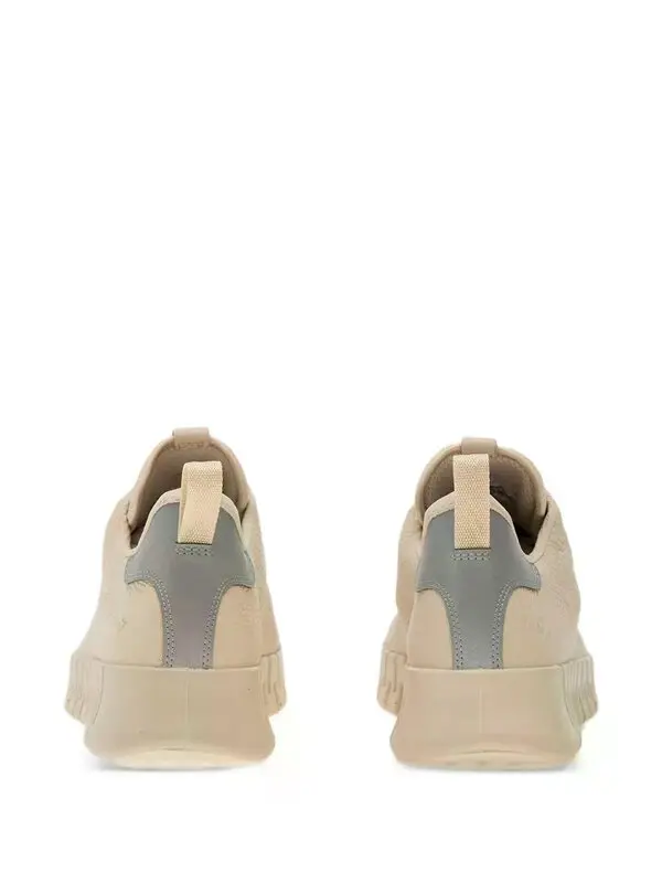 Ecco Leather Gruuv Sneakers - Neutrals