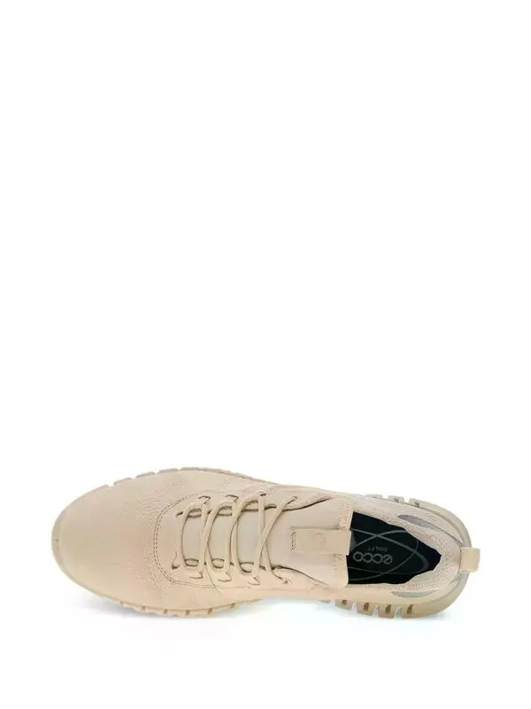 Ecco Leather Gruuv Sneakers - Neutrals