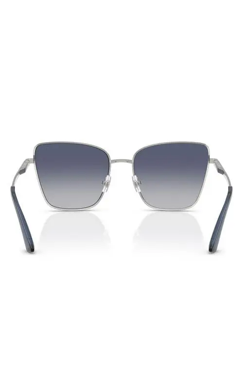 JIMMY CHOO 55mm Square Sunglasses - Silver/gradient Blue