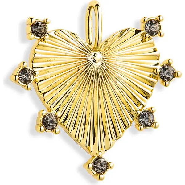 THE SIS KISS Grove Heart Charm - Gold