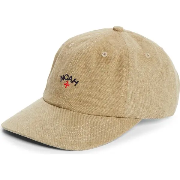 NOAH Cotton Canvas Baseball Cap - Olive