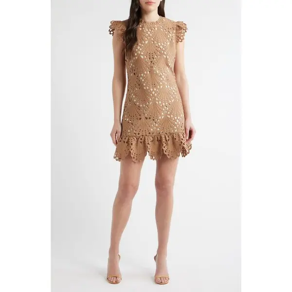 LAYERED WITH LOVE Lizzie Broderie Anglaise Minidress