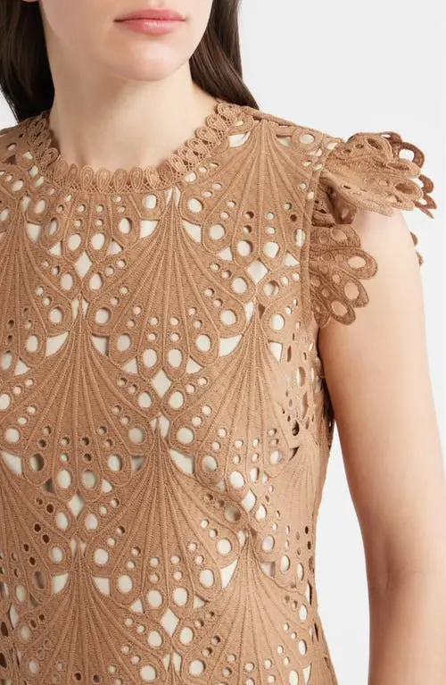 LAYERED WITH LOVE Lizzie Broderie Anglaise Minidress
