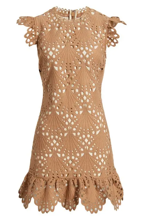 LAYERED WITH LOVE Lizzie Broderie Anglaise Minidress