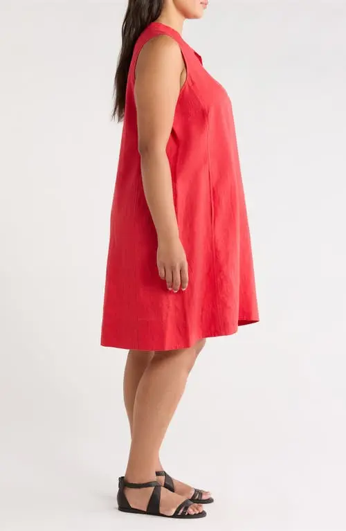 Eileen Fisher Organic Linen Shift Dress
