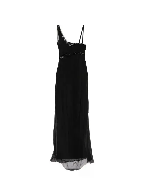 Dior Silk Tulle Evening Dress - Black
