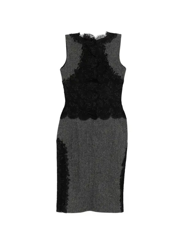 Dolce & Gabbana Herringbone Laced Dress