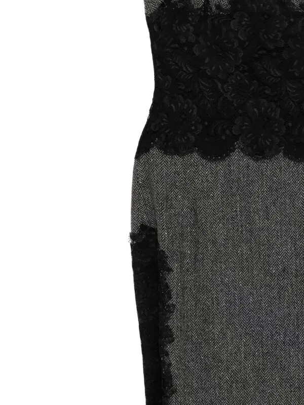 Dolce & Gabbana Herringbone Laced Dress
