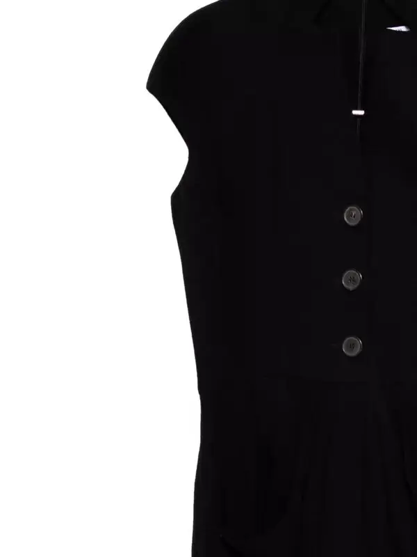 Dior Tailored Wool Draped Midi Dress