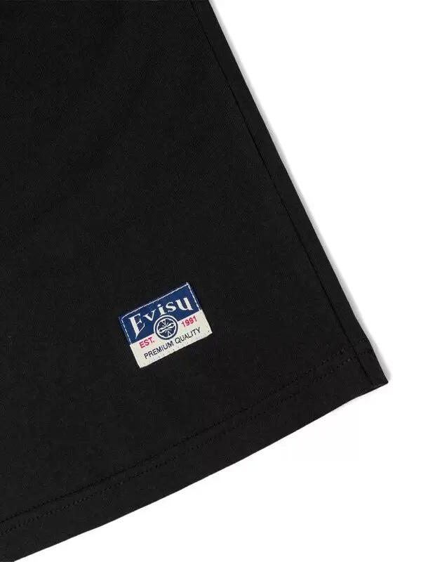 EVISU Logo-embroidered T-shirt