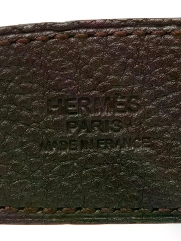 Hermès 2008 Swift And Togo Constance H Martelee Reversible Belt