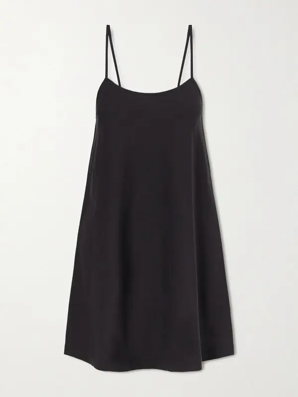 LIDO Cotton Mini Dress - Black