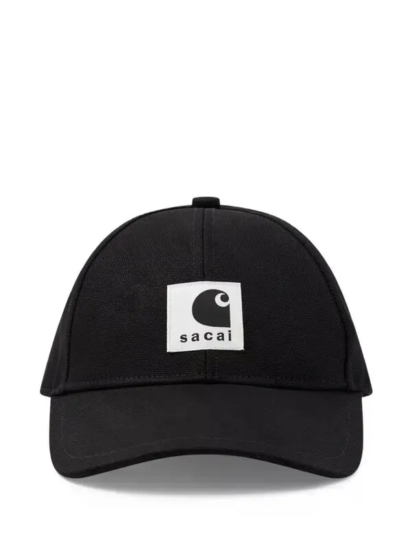 Carhartt Work In Progress X Sacai Logo Patch Cap - Black