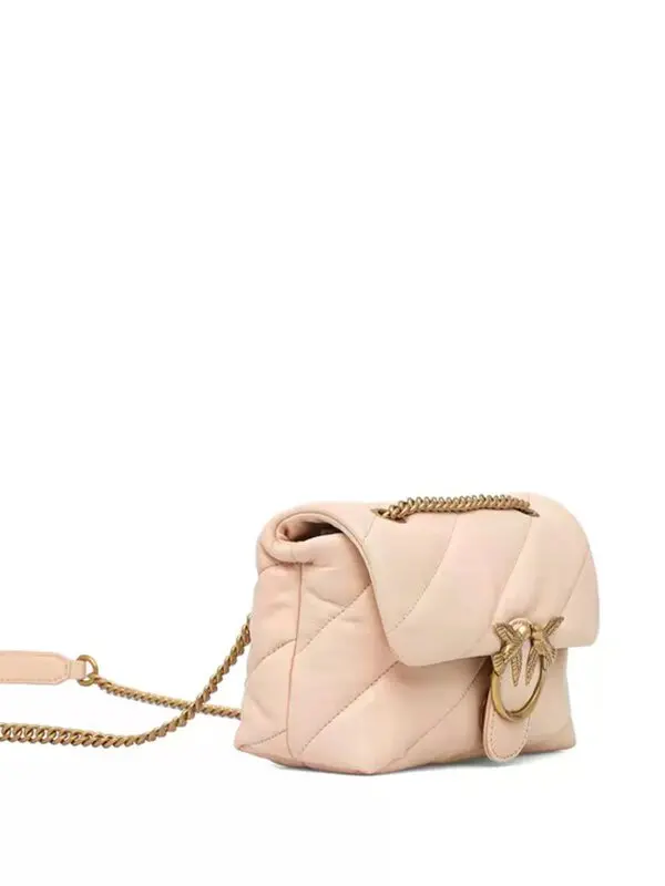 Pinko Small Love Quilted Shoulder Bag - Pink