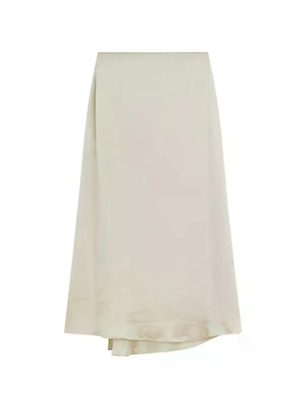 Aspesi Knot-tie Midi Skirt - Neutrals