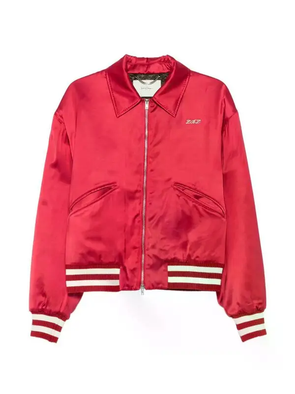 SECOND / LAYER Satin Bomber Jacket