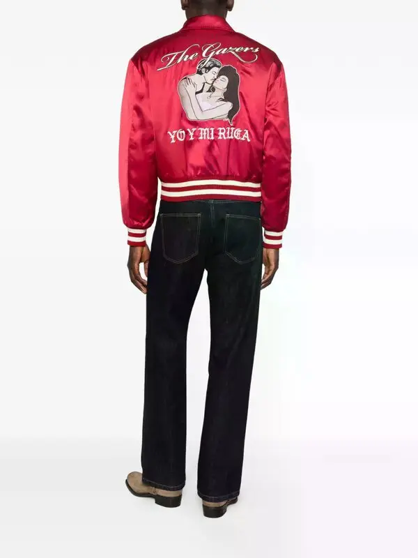 SECOND / LAYER Satin Bomber Jacket