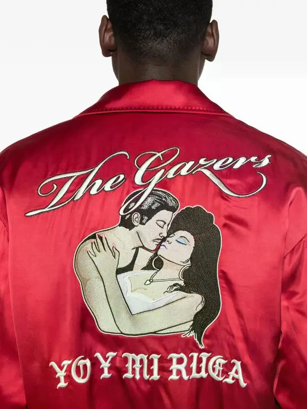 SECOND / LAYER Satin Bomber Jacket