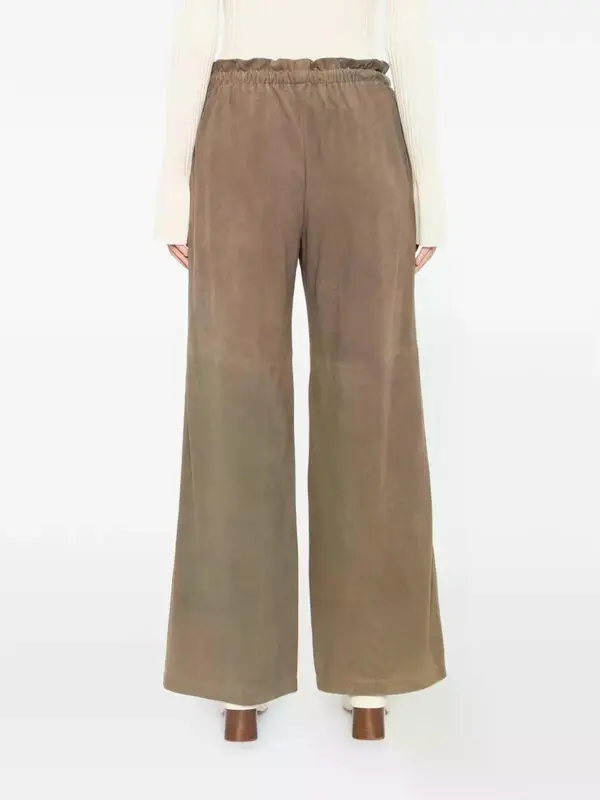 JAMES PERSE Suede Paperbag Trousers