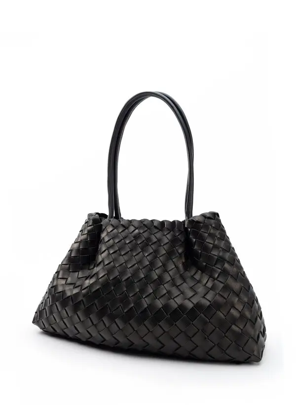 ELLEME Dimple Tote Medium Woven Leather