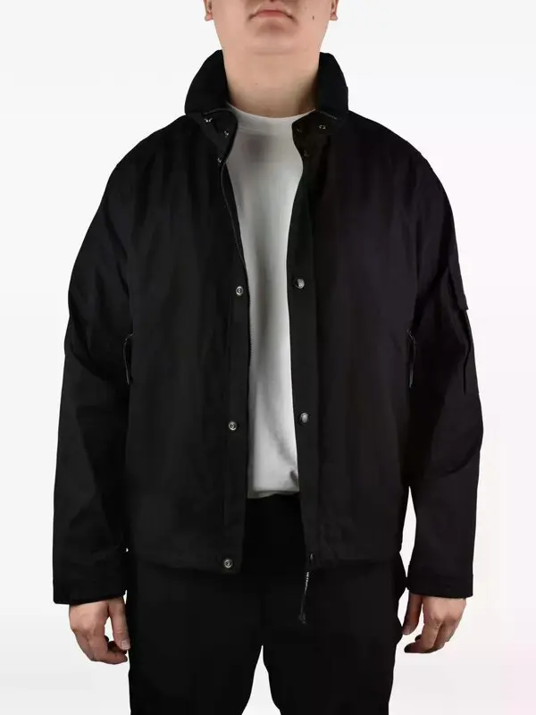 C.P. COMPANY Zip-up High Neck Jacket - Black