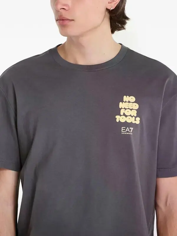 EA7 Graphic-print Cotton Jersey T-shirt
