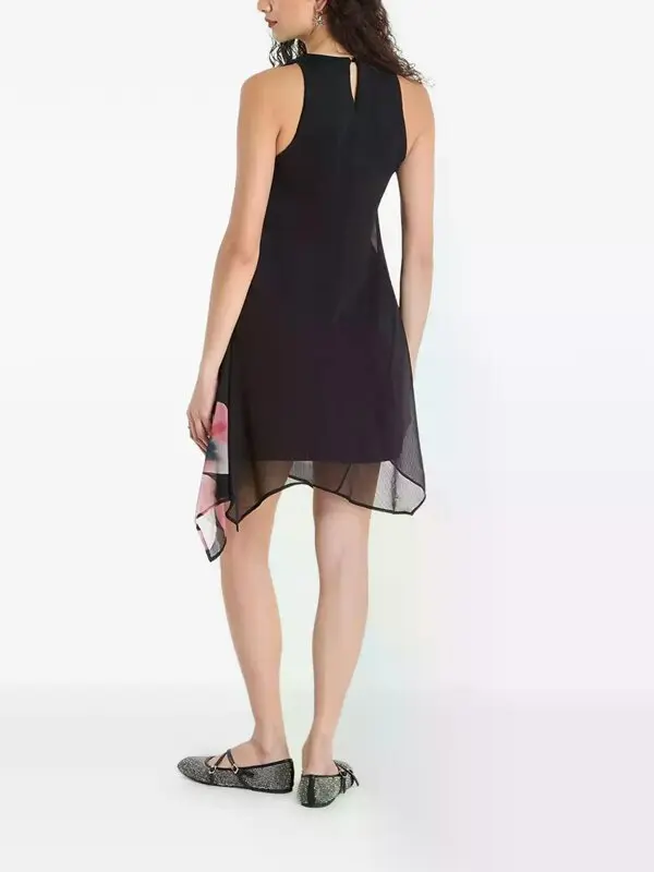 Desigual Floral-print Asymmetric Mini Dress