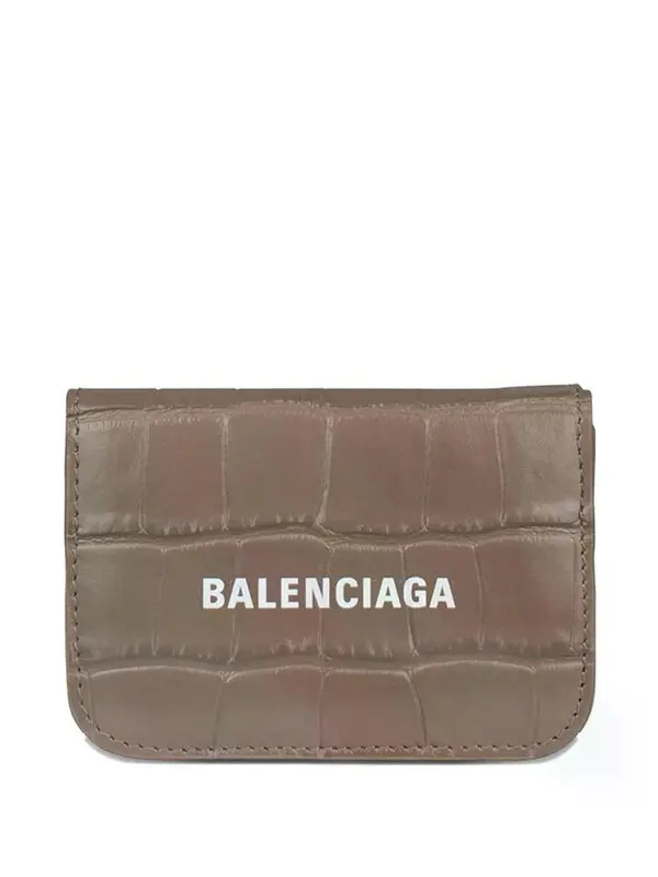 Balenciaga Embossed Wallet - Grey