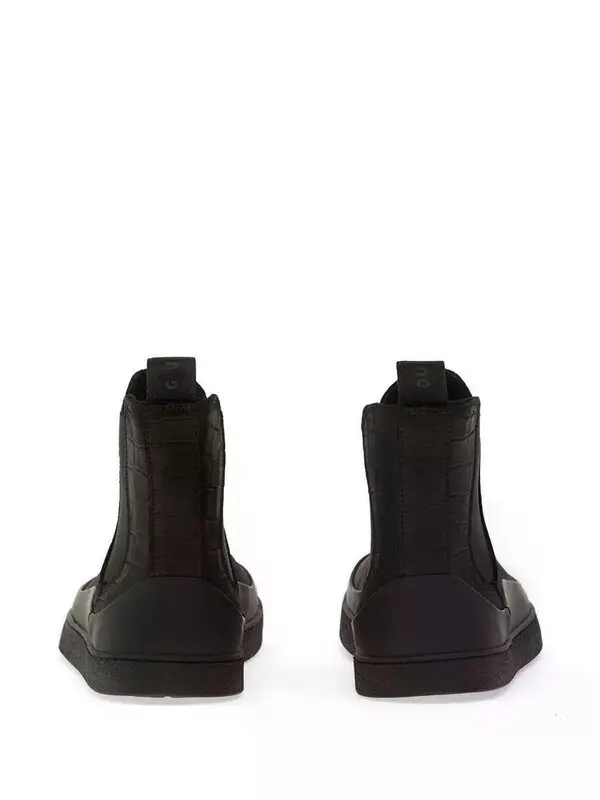 GROUNDIES Crocodile-effect Chelsea Boots