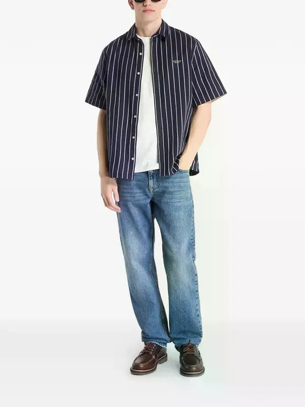 Guess Vertical-stripe Short-sleeve Shirt