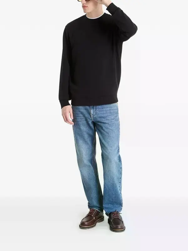 Guess Logo-embroidered Sweater - Black