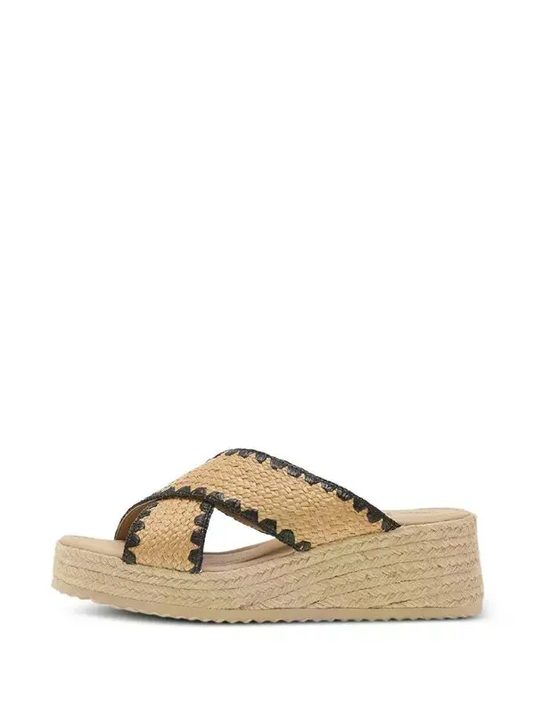 Geox Alemeria Crossover-strap Platform Sandals