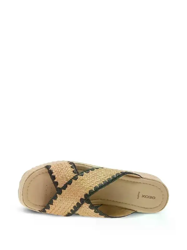 Geox Alemeria Crossover-strap Platform Sandals