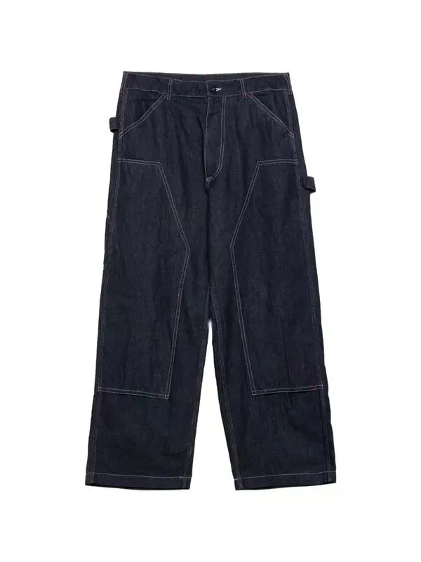 Engineered Garments Contrast-stitch Panelled Jeans