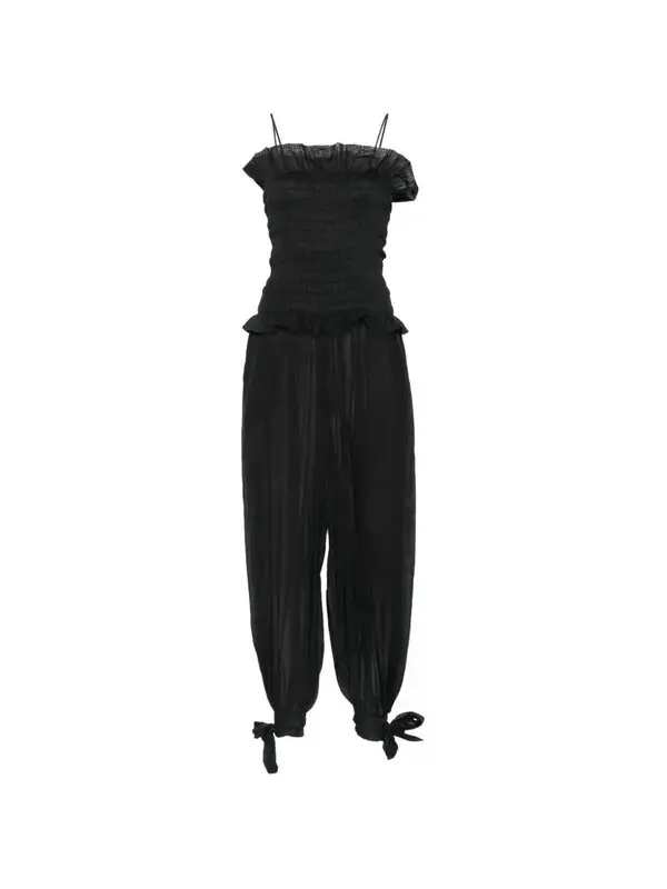 Andamane Noor Ruffled Jumpsuit - Black