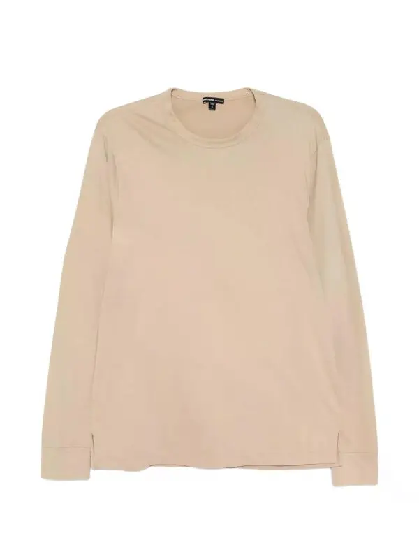 JAMES PERSE Jersey Long-sleeve T-shirt - Brown