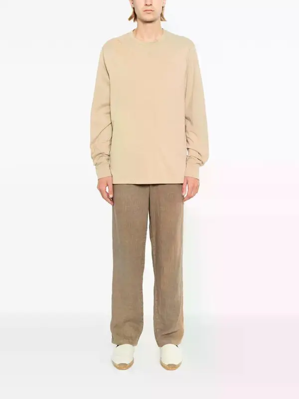 JAMES PERSE Jersey Long-sleeve T-shirt - Brown