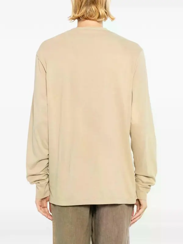 JAMES PERSE Jersey Long-sleeve T-shirt - Brown