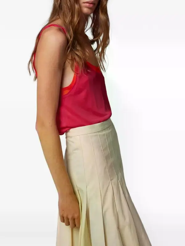 Paul Smith Pleated A-line Midi Skirt