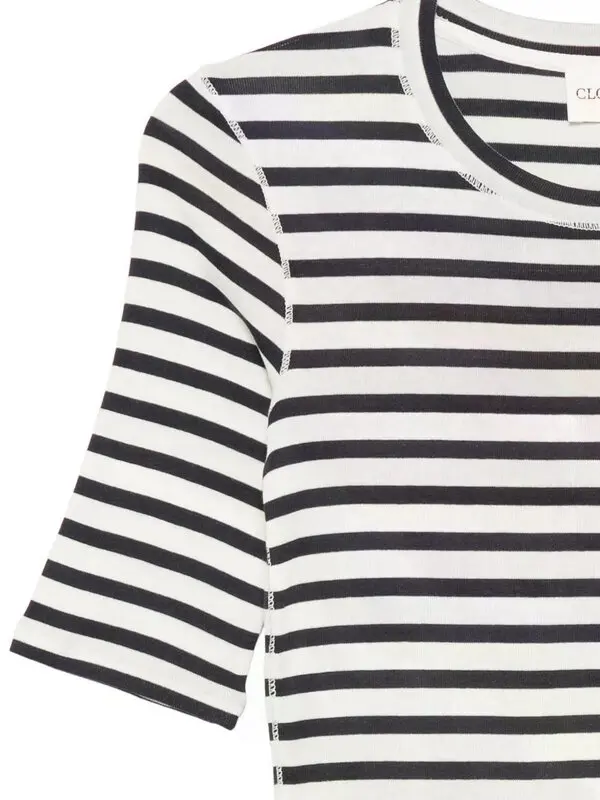 Closed Striped Ribbed-knit T-shirt