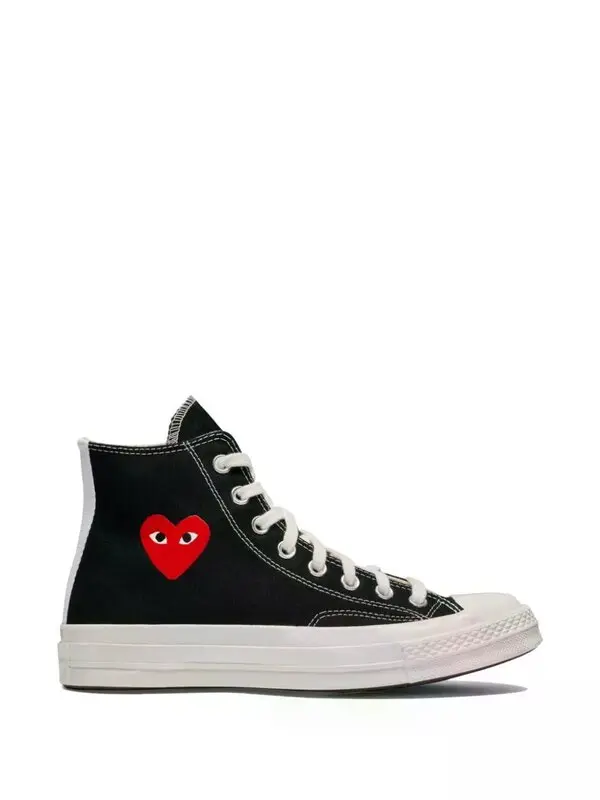 CONVERSE X COMME DES GARONS PLAY Logo-print Sneakers - Black