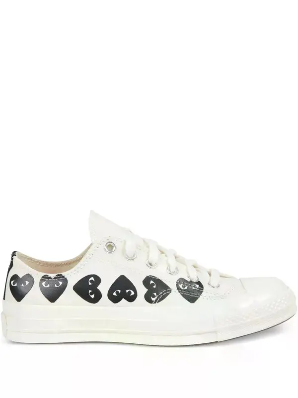 CONVERSE X COMME DES GARONS PLAY X Converse Chuck 70 Heart-print Sneakers - Neutrals