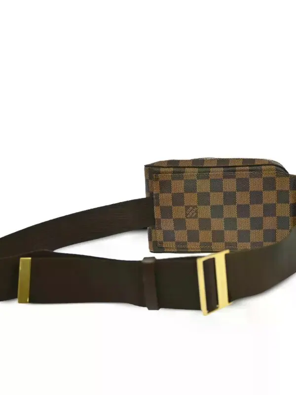 LOUIS VUITTON 2004 Geronimos Damier Belt Bag - Brown