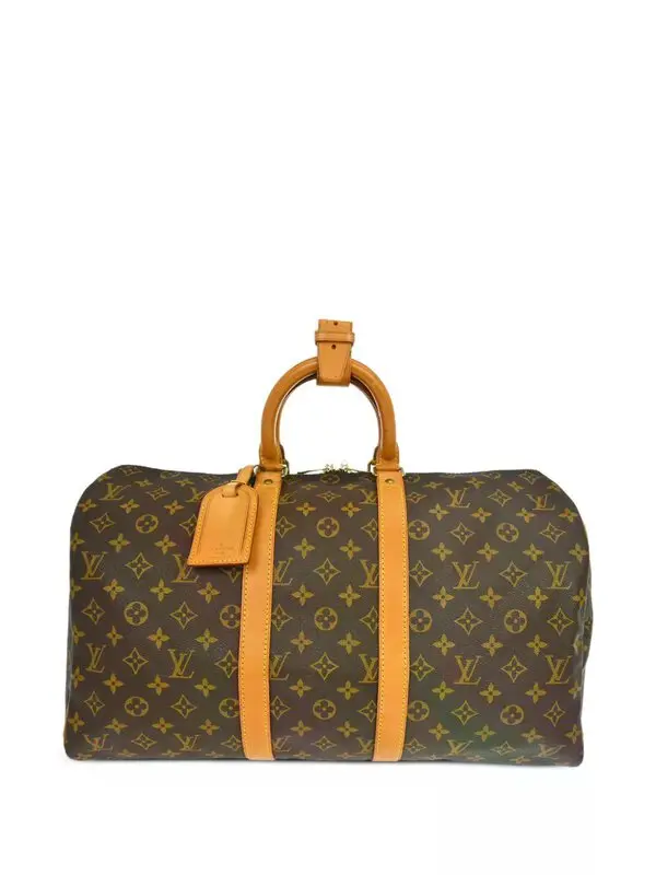 LOUIS VUITTON 1995 Keepall Monogram Luggage - Brown
