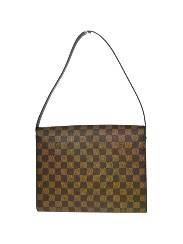 LOUIS VUITTON 2001 Tribeca Carre Damier Shoulder Bag - Brown