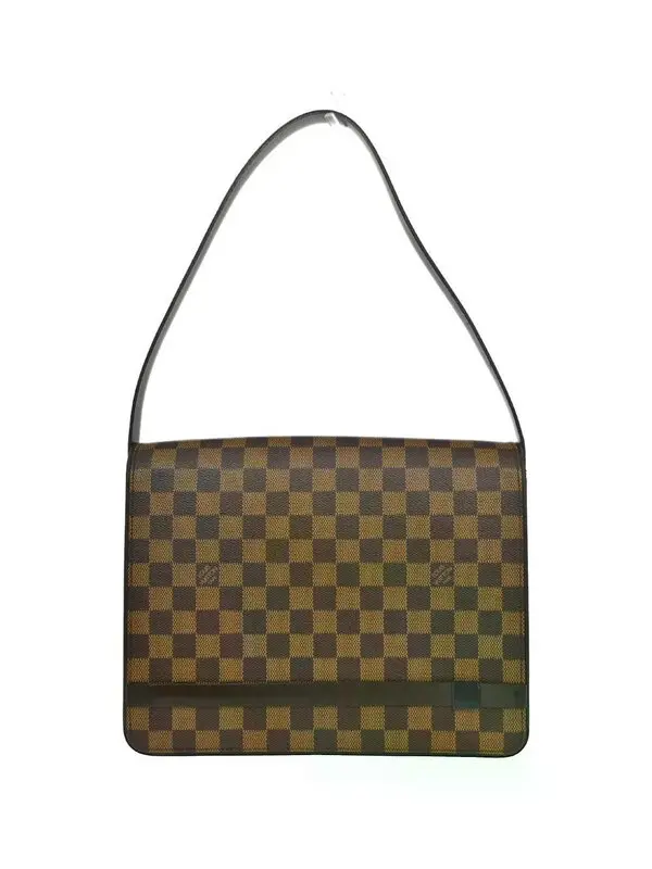 LOUIS VUITTON 2001 Tribeca Carre Damier Shoulder Bag - Brown