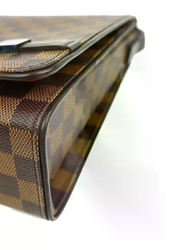 LOUIS VUITTON 2001 Tribeca Carre Damier Shoulder Bag - Brown